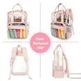 IvyH Clear Backpack Large Heavy Duty PVC Transparent Backpack,Girls ...