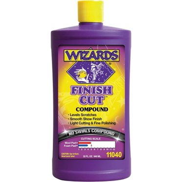 Wizards Turbo Cut Compound - Removes 1200 to 1500 Scratches - Renews ...