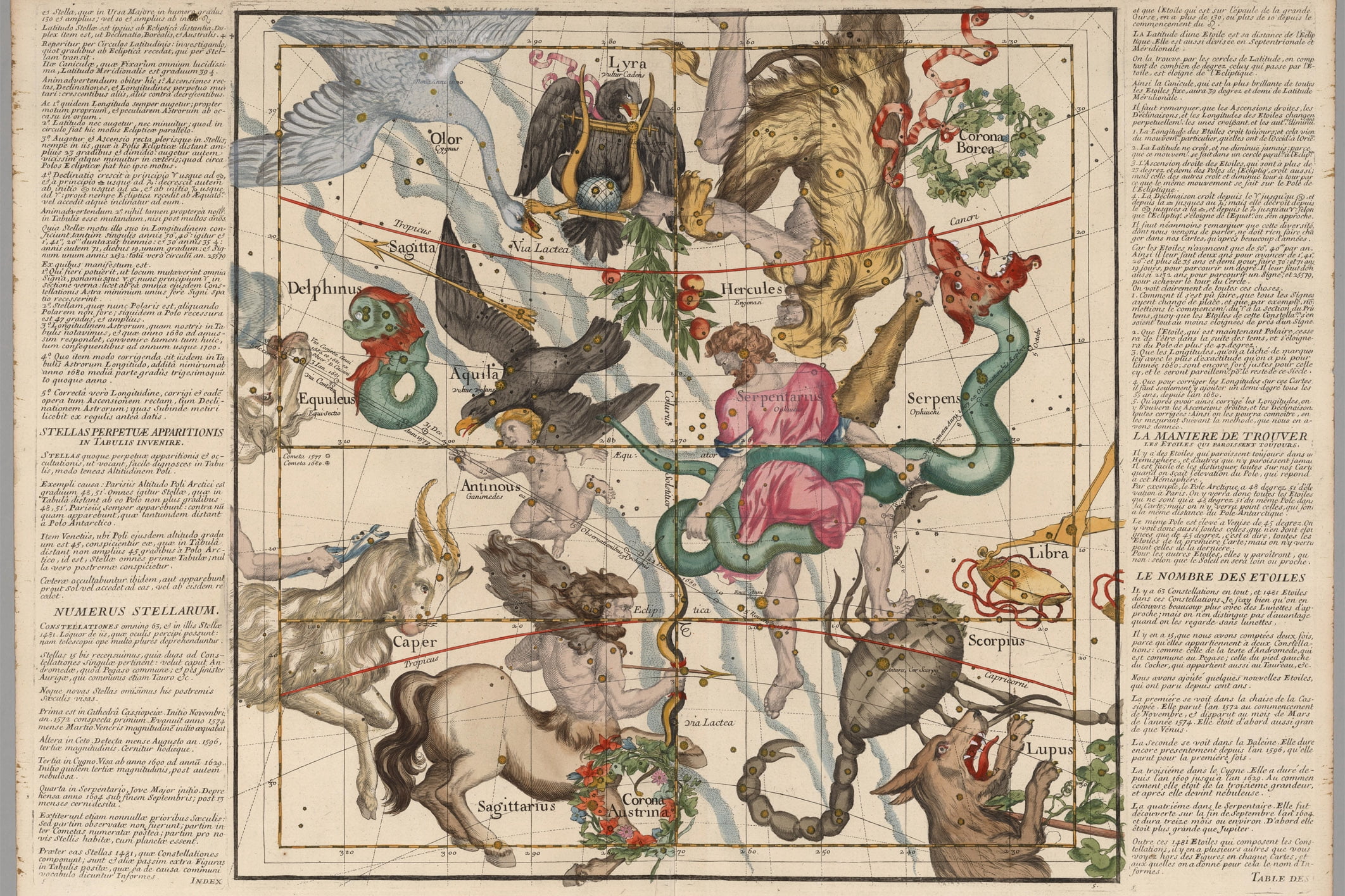 24x36 gallery poster, Plate 5 of Ignace-Gaston Pardies's celestial ...