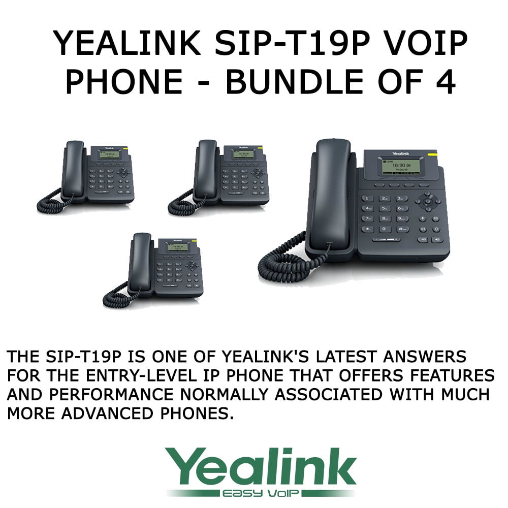 Yealink SIP-T19P VoIP phone PoE 10/100 1 SIP account LCD Without Power ...