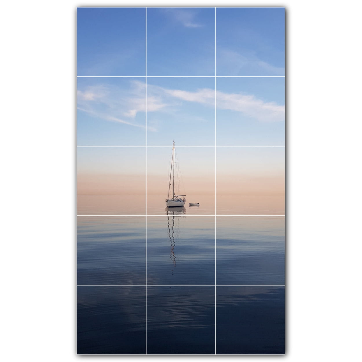 Picture-Tiles.com: Boat Ceramic Tile Wall Mural WAL500224-35XL. 36"W x ...
