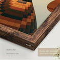 17x22 Picture Frame, Classic Brown Wood Frame for 17x22 Wall Art ...