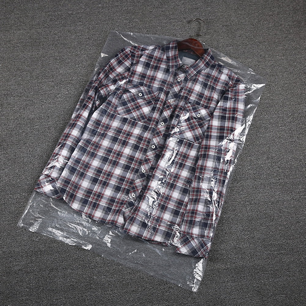 Rdeghly 50Pcs Disposable See-Through Clothes Dust Bags Dry Cleaning ...