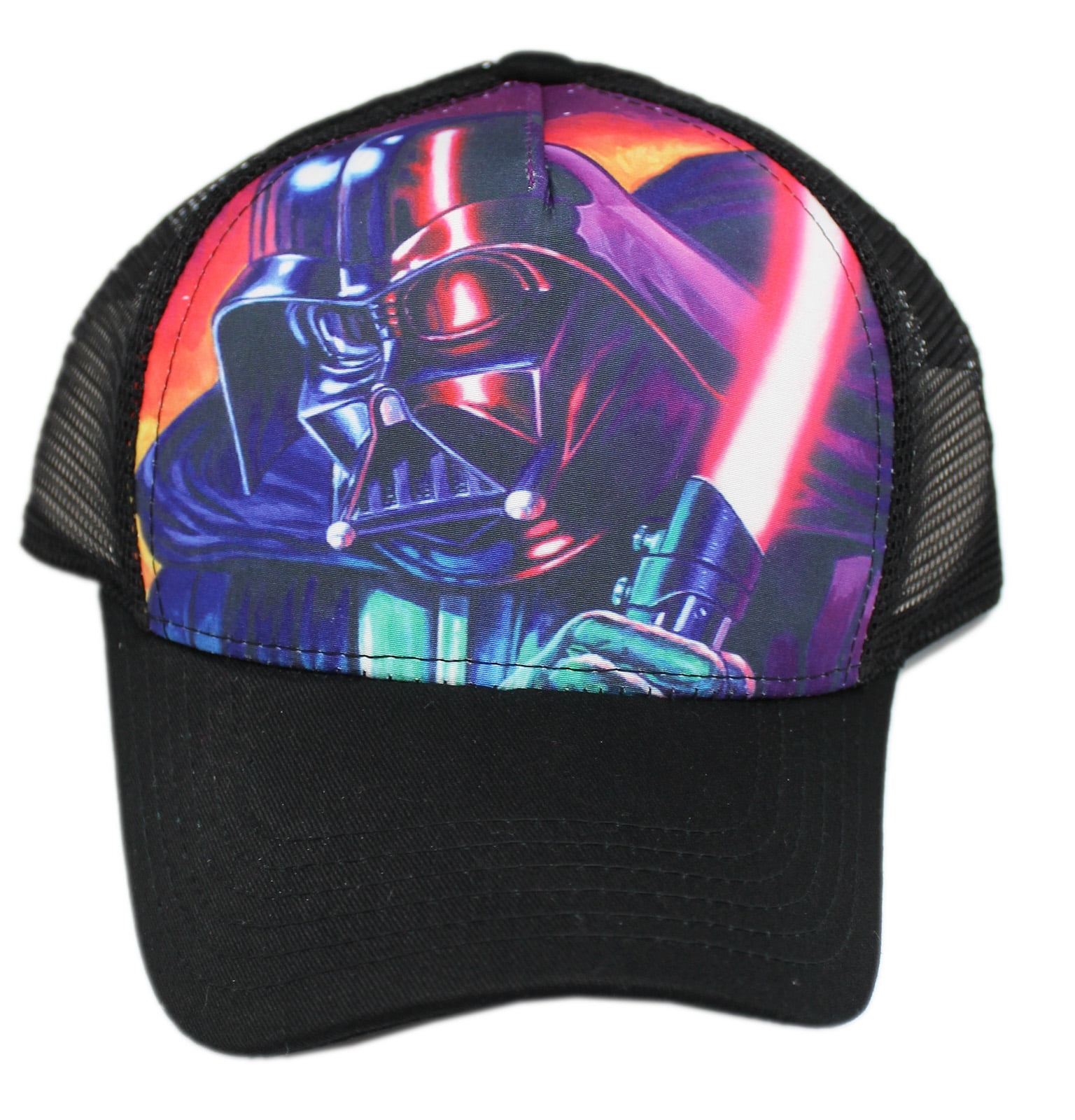 Star Wars Darth Vader Graphic Front With Mesh Back Snapback Cap ...