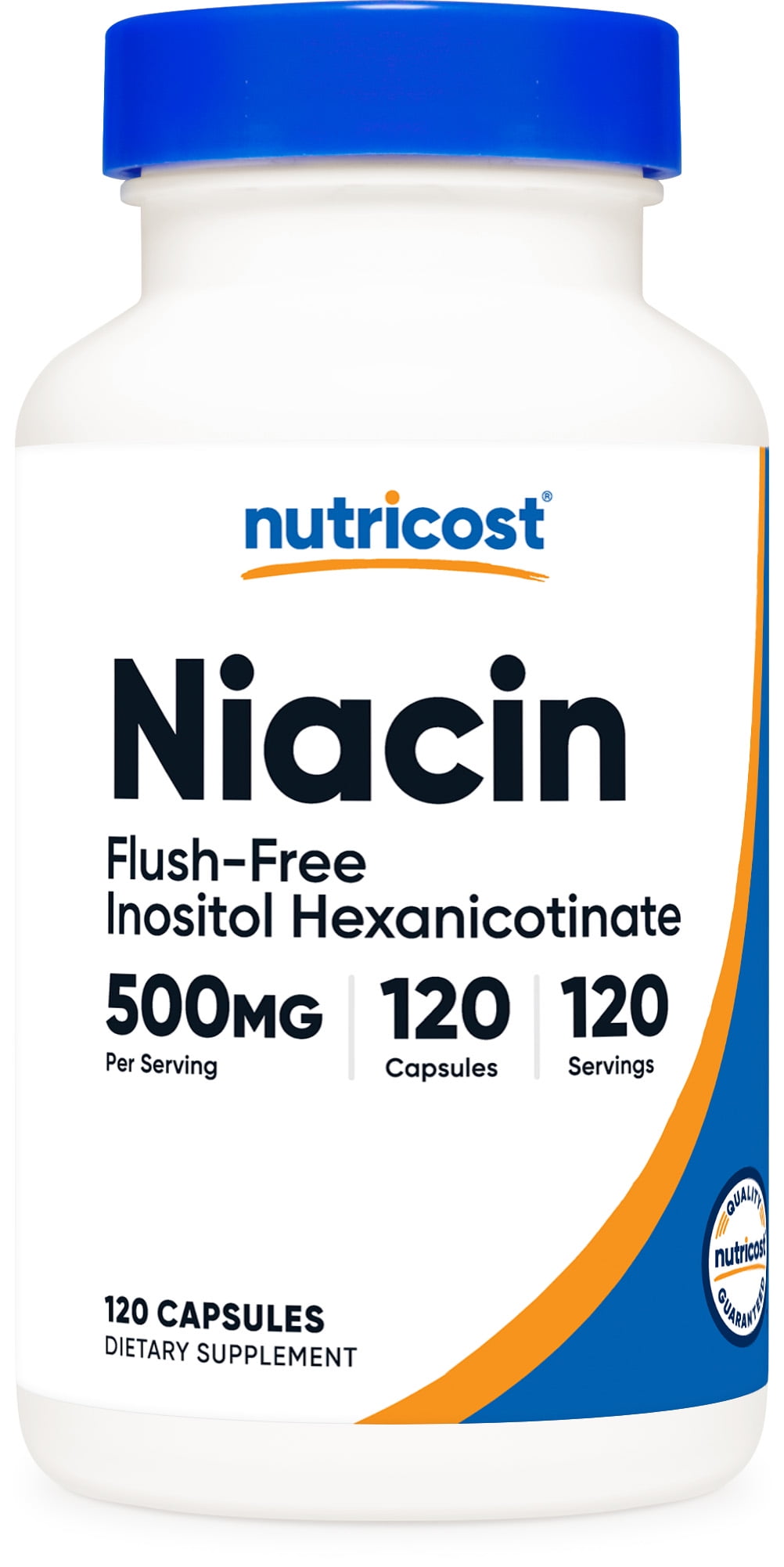 Nutricost Niacin (Flush-Free) Inositol Hexanicotinate 500mg, 120 ...