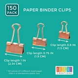 Pen + Gear Easy-Grip Binder Clips, Assorted Colors and Sizes, 24 Count ...