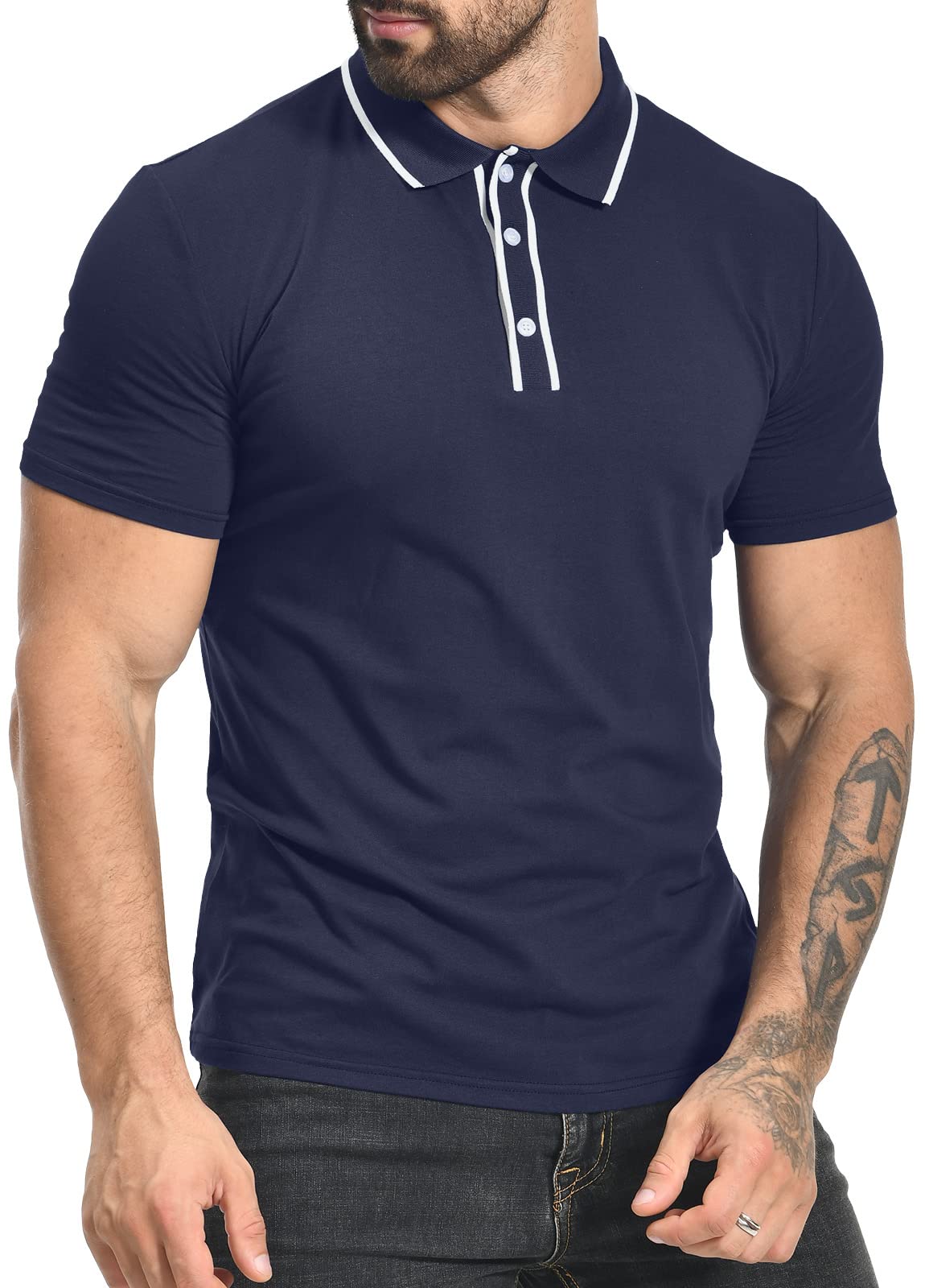 Men's Short Sleeve Professional Polo - Walmart.com