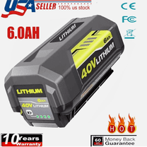 1Pack 40V 8.0Ah Battery Replacement for Ryobi 40 Volt Lithium OP4040 ...