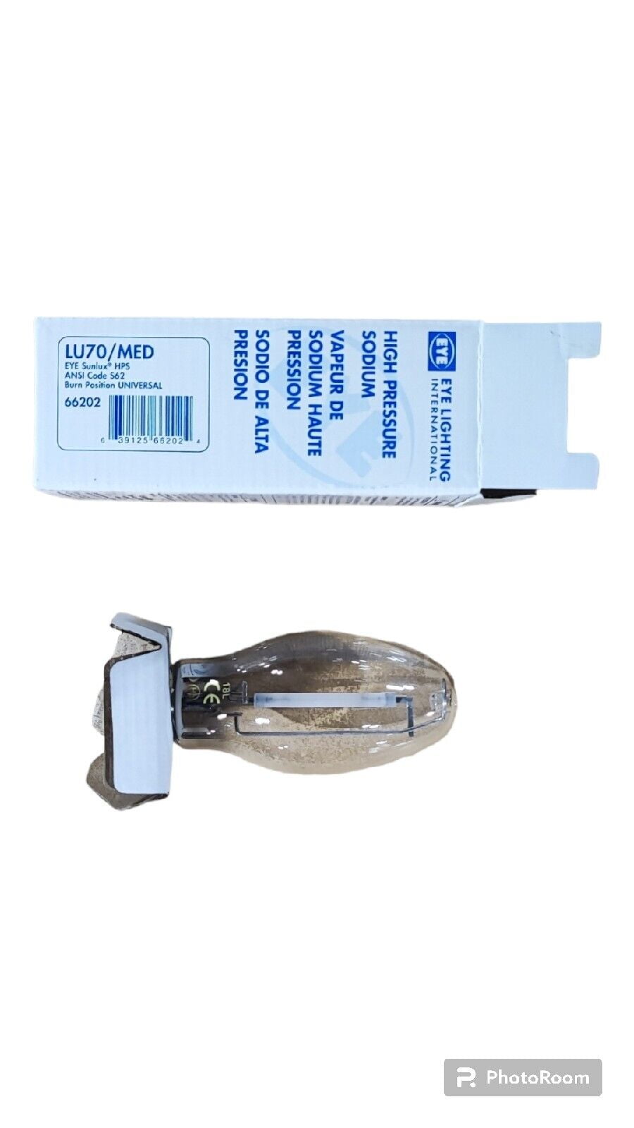 EYE Lighting LU70/MED ED17 70W HPS ANSI S62 NEW - Walmart.com