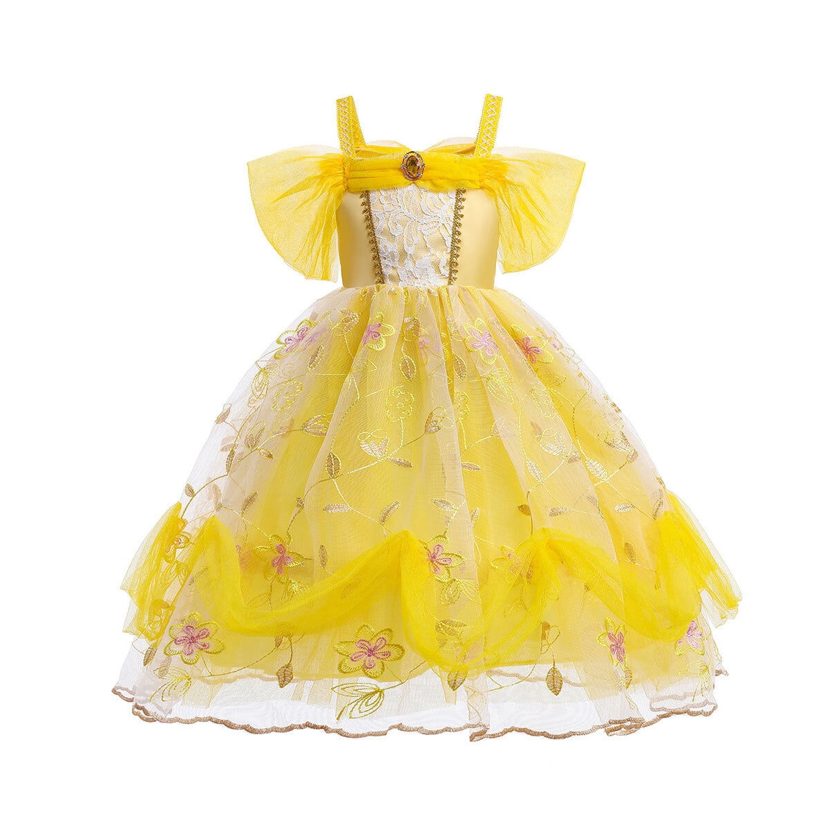 Little Girls Princess Dress Off Shoulder Belle Costume Halloween with ...