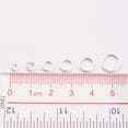 1 Box of Iron Open Jump Rings Round Mixed Size Silver Color Plated 18 ...