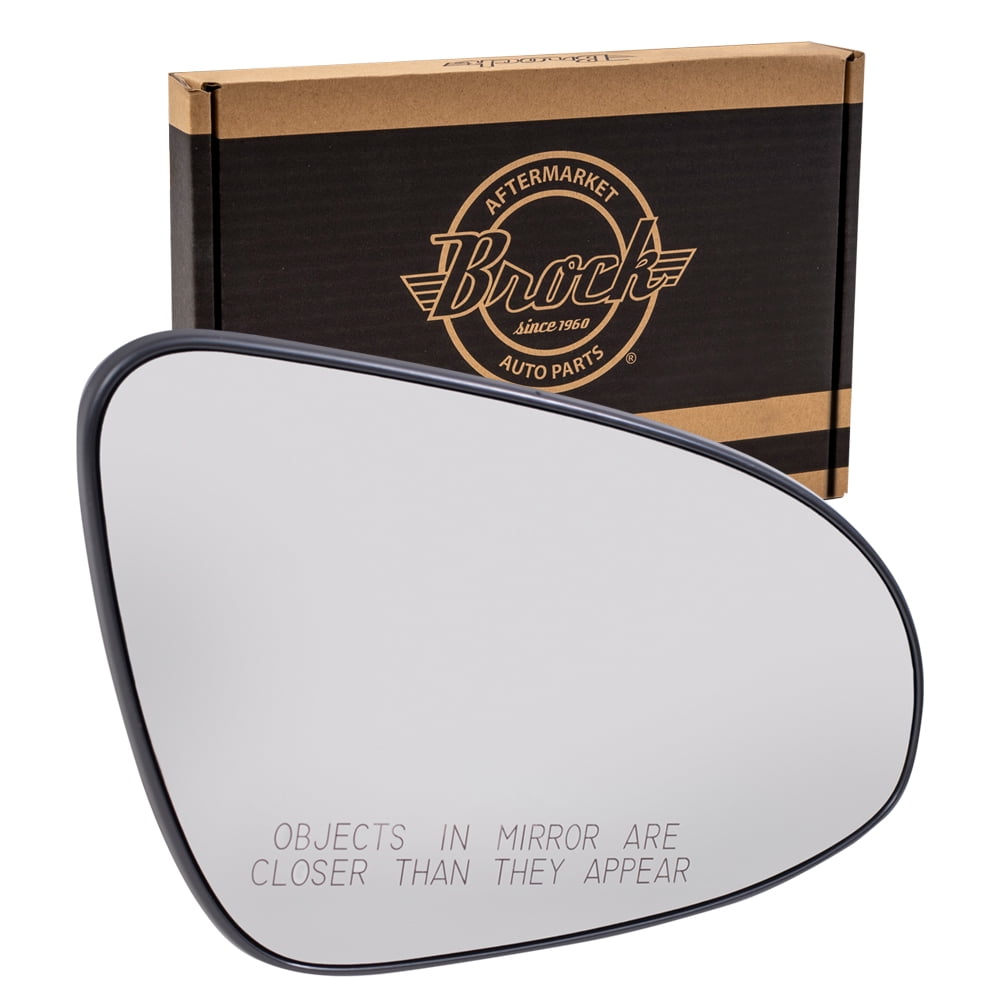 Brock Aftermarket Replacement Part Passenger Side Mirror Glass and Base ...