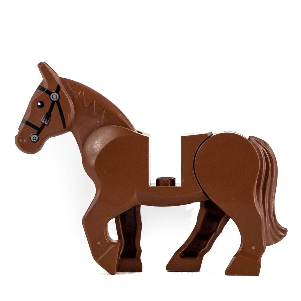 LEGO Animal Brown Horse, Movable Back Legs Minifigure - Walmart.com