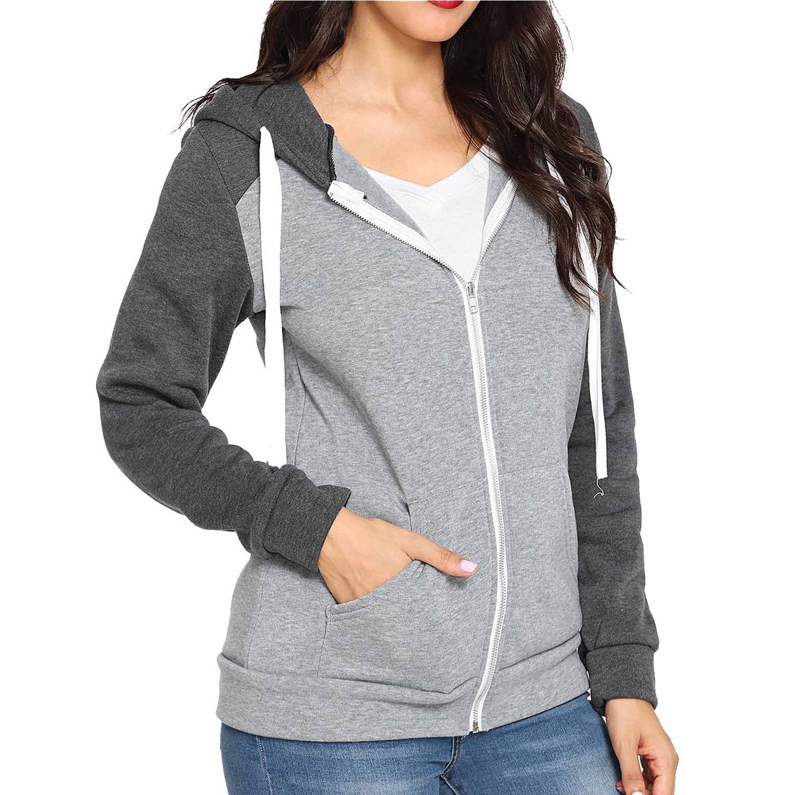 Click here for Egnmcr Womens Long Sleeve Jacket  Long Sleeve Hood... prices