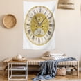 Clock Decor Tapestry, Vintage Theme A Seventeenth Century Ornamental ...