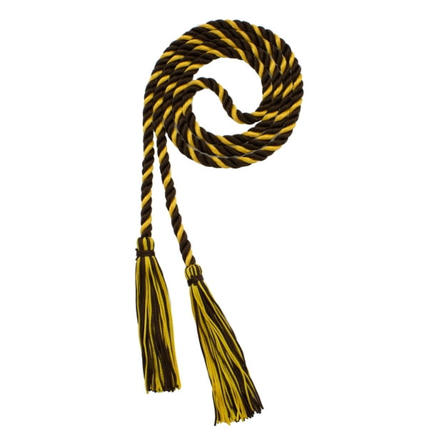Graduation Honor Cord - BLACK / GOLD - Every School Color Available ...