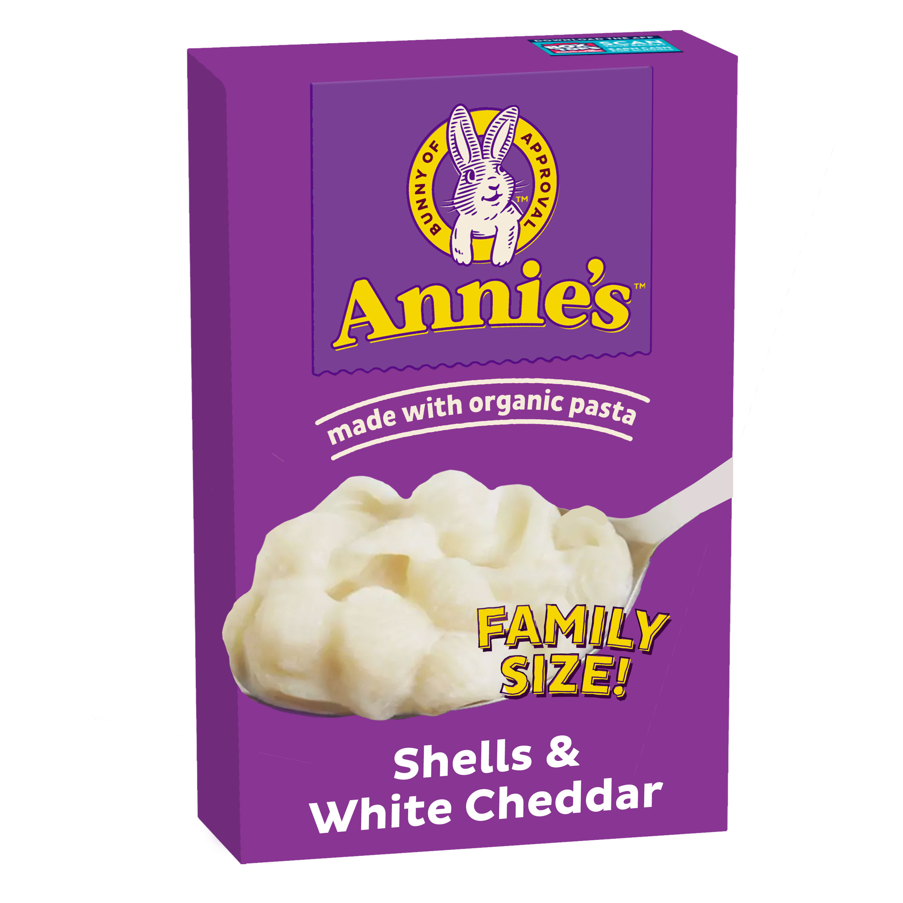 Annie’s White Cheddar Shells Macaroni & Cheese Dinner with Organic ...