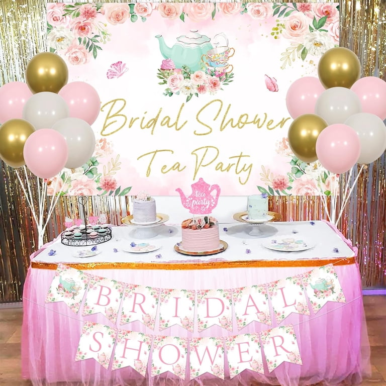 Tea Party Bridal Shower Banner Tutorial Established California | A
