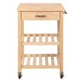 Powell Dillon Kitchen Cart, Natural - Walmart.com