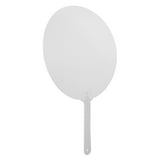 WHAMVOX Sublimation Fan Sublimation Round Fan Plastic Handheld Fan DIY ...