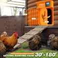 STONTREE Automatic Chicken Coop Door Solar Powered Pivot Door, Light ...