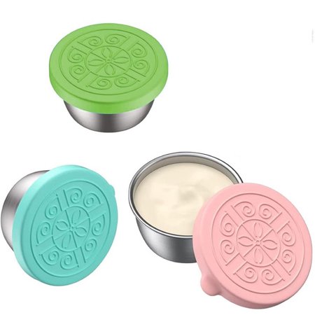 ShenMo 3Pcs Mini Random Sauce Container 50ML Stainless Steel Sauce ...