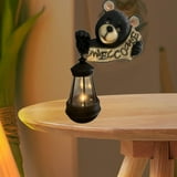 Colaxi Bear Outdoor Statue Bear Solar Light with Solar Lantern ...