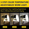 32000LM Work Light with Tripod, 3x100W 3- Floodlight, Plug-in 120V, 3 ...