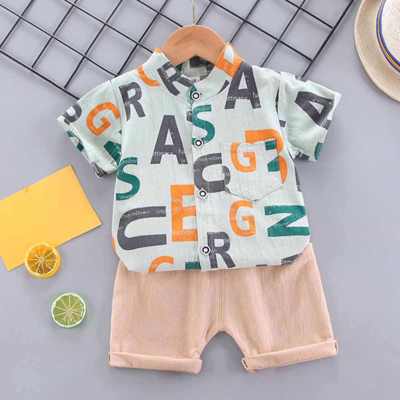 Click here for Eqwljwe 2pcs Summer Baby Outfit Set Toddler Kids B... prices