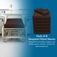 6 Pack Hospital Bed Fitted Sheets 36" x 80" x 12" Deep – 100% Egyptian ...