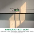 Emergency Exit Light Luminous Sign Indicator for Wall Safety in Black ...