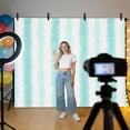 Abstract Teal Stripes Backdrops for Photography, Rustic Green Denim ...