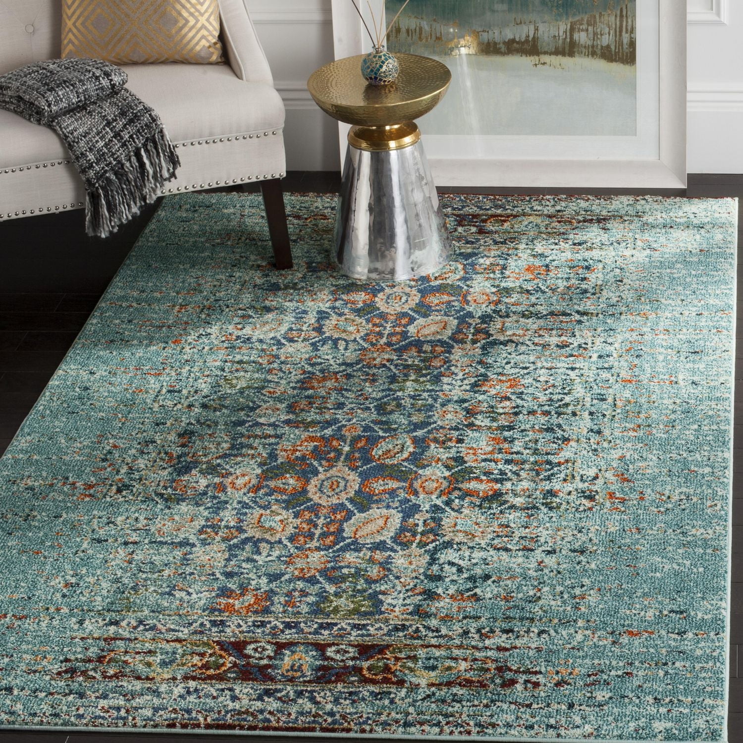 Click here for Safavieh Monaco Annabelle Vintage Area Rug 5 X 5 S... prices