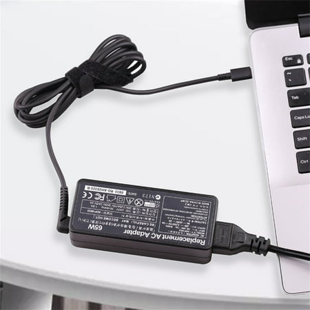 Type-C Laptop Charger Household Office Desktop 65W Power Supply AC Cord ...