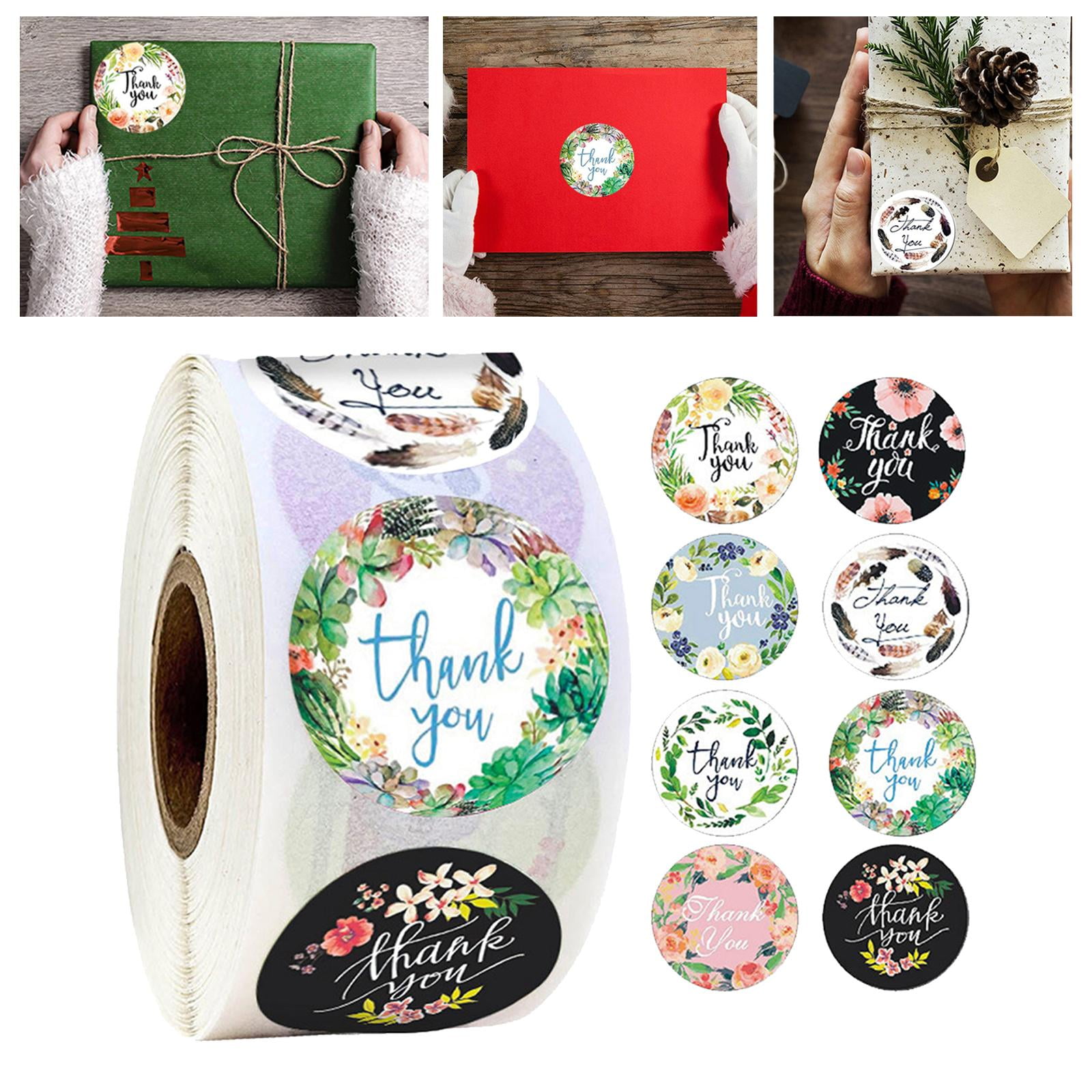 autoadhesivas de agradecimiento, 8 diseños florales Seldo de sobres de ...