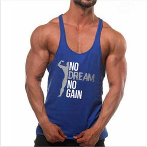 Gym Mens Muscle Sleeveless Tank Top Tee Shirt Bodybuilding Sport