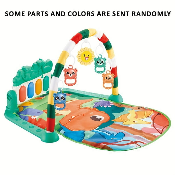 Baby Play Mat Activity Gym, Dinosaur Music Pedal Piano Workout Stand ...