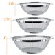 U.S. Kitchen Supply 3 Piece Colander Set-Stainless Steel Wired Mesh ...