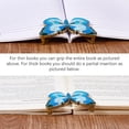 1pc Alloy Bookmarks Butterfly Book Clip Deep Sky Blue 80x80.5x20mm ...