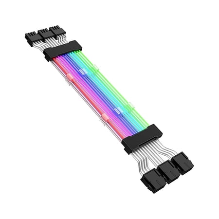 Extension RGB Cable 24Pin 2x8Pin 3x8Pin Neon Color Line 8 Pin RGB Cable ...
