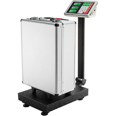 100KG/220lbs Electronic Digital Platform Scale, Folding Heavy Duty ...