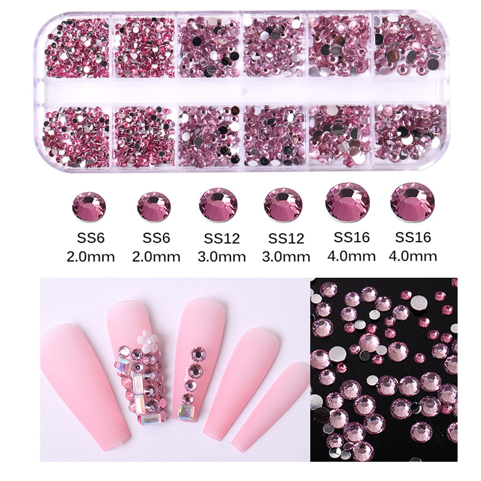 dianhelloya 1 Box Nail Decoration Vivid Color 3D Visual Effect ...