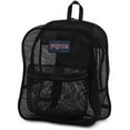 Jansport Eco Mesh Backpack, Black, Recycled, Padded Back, Laptop Sleeve ...