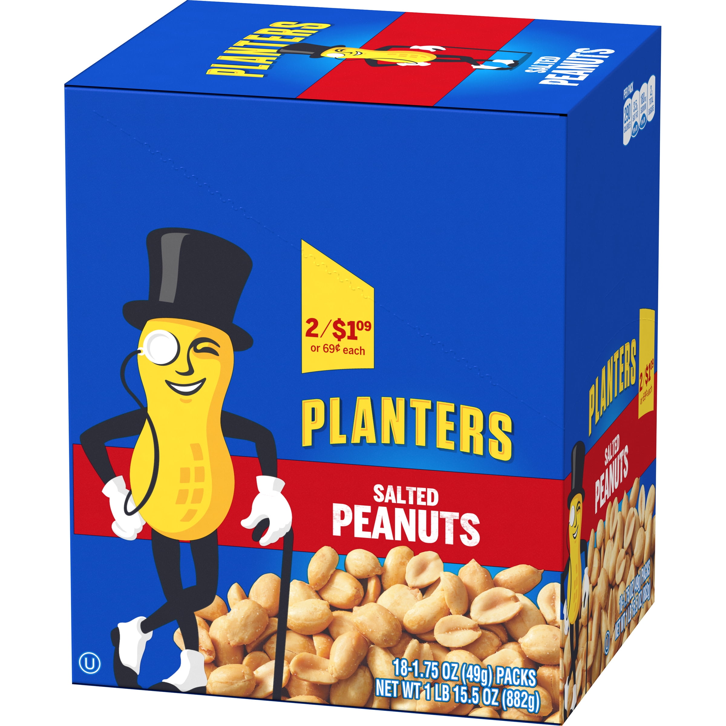 Buy Planters Salted Peanuts, 18 ct Box, 1.75 oz Packs Online at Lowest Price in Ubuy Nepal ...