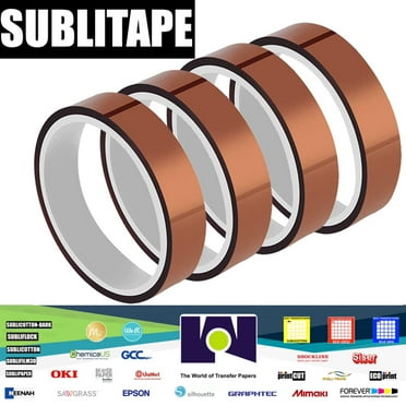15 rolls Heat resistant tapes sublimation Press Transfer Thermal Tape ...