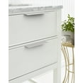 Amerock Streamline II 6 inch (152mm) Length Satin Nickel Cabinet Finger ...