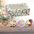 Christmas Paper Cookie Boxes with Sticker Closures Tis the Season ...