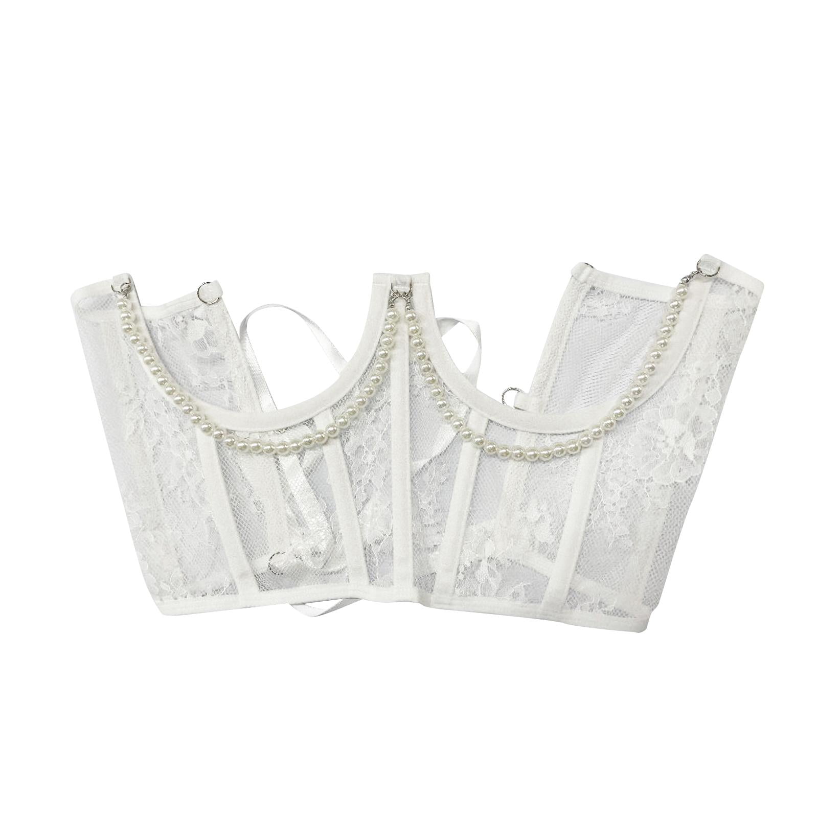 Click here for Esquirla Lace Corset Belt Tie Back Corset For Wome... prices