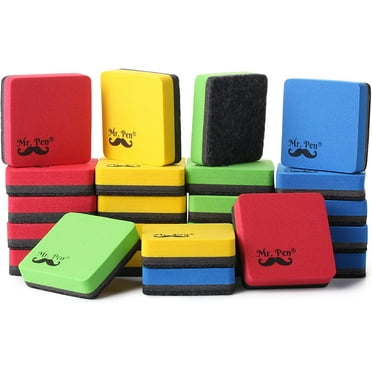 Mr. Pen- Mini Dry Erase Eraser, 24 Pack, Pastel Colors, Magnetic Dry ...
