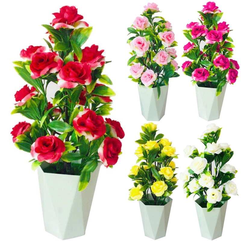 Click here for Flmtop Artificial Flower Plant Pot Bonsai Office G... prices